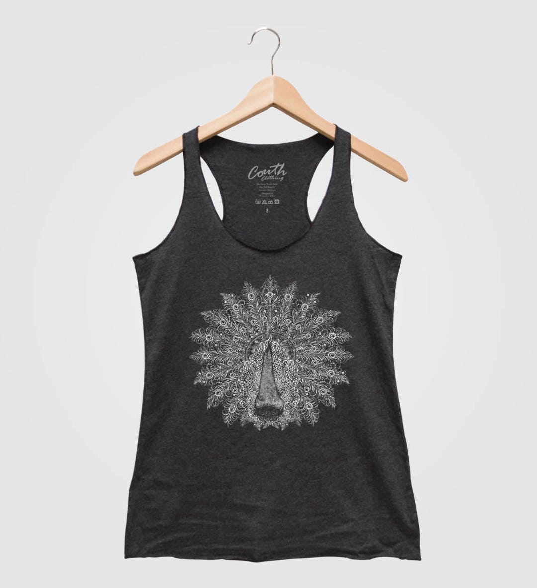 Peacock Tank Top, Women's Tank Top, Bird Shirt, Cute Animal Print Tee ...