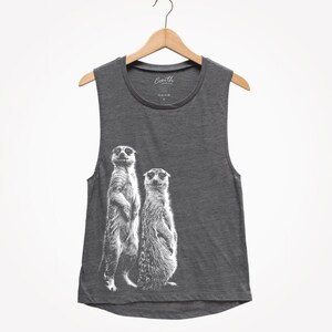 Meerkat Tank, Tank Top for Women, Muscle Tee, Animal Shirt, Cute Summer ...