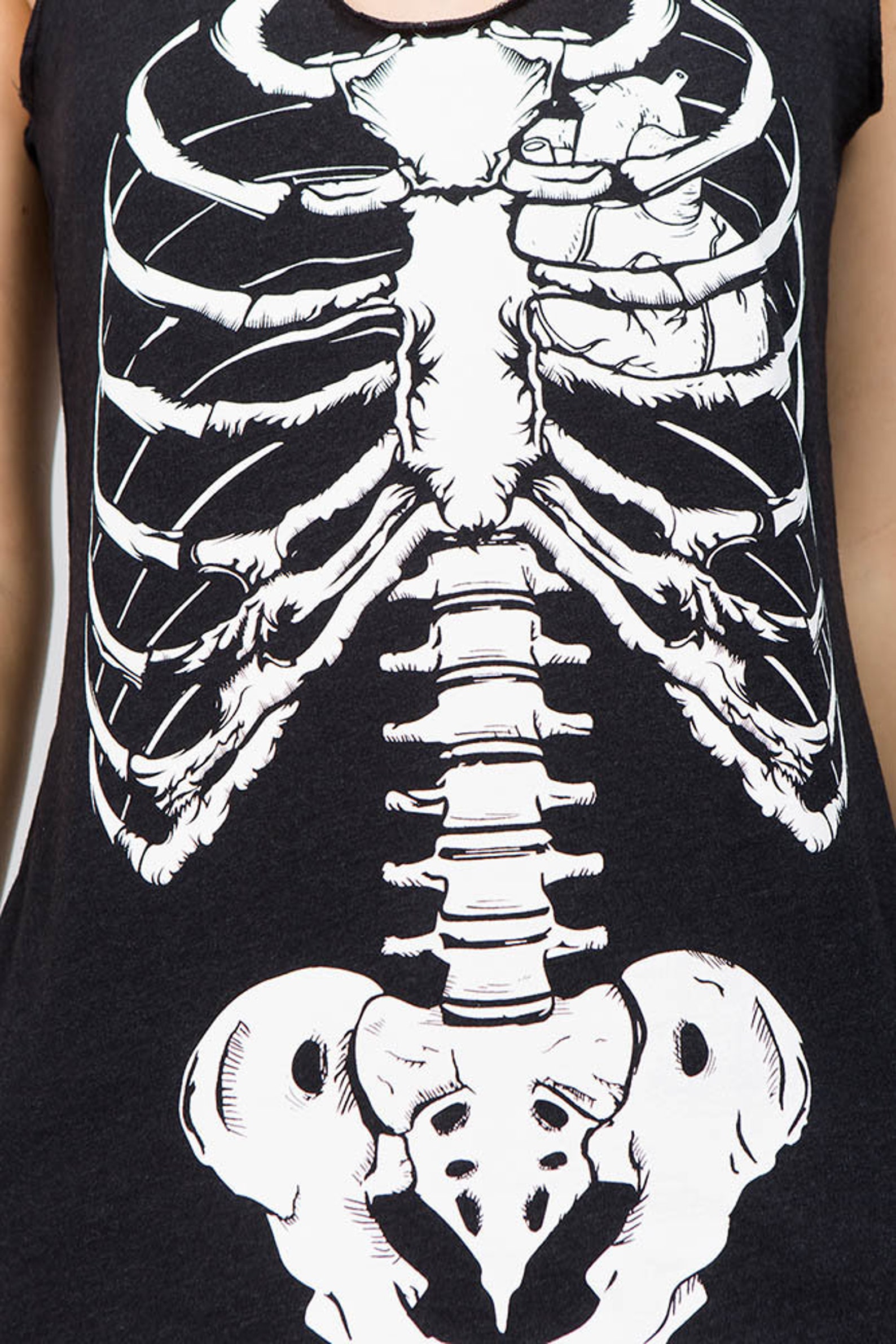 Halloween Tank Top Skeleton Shirt Women Tank Top Triblend | Etsy