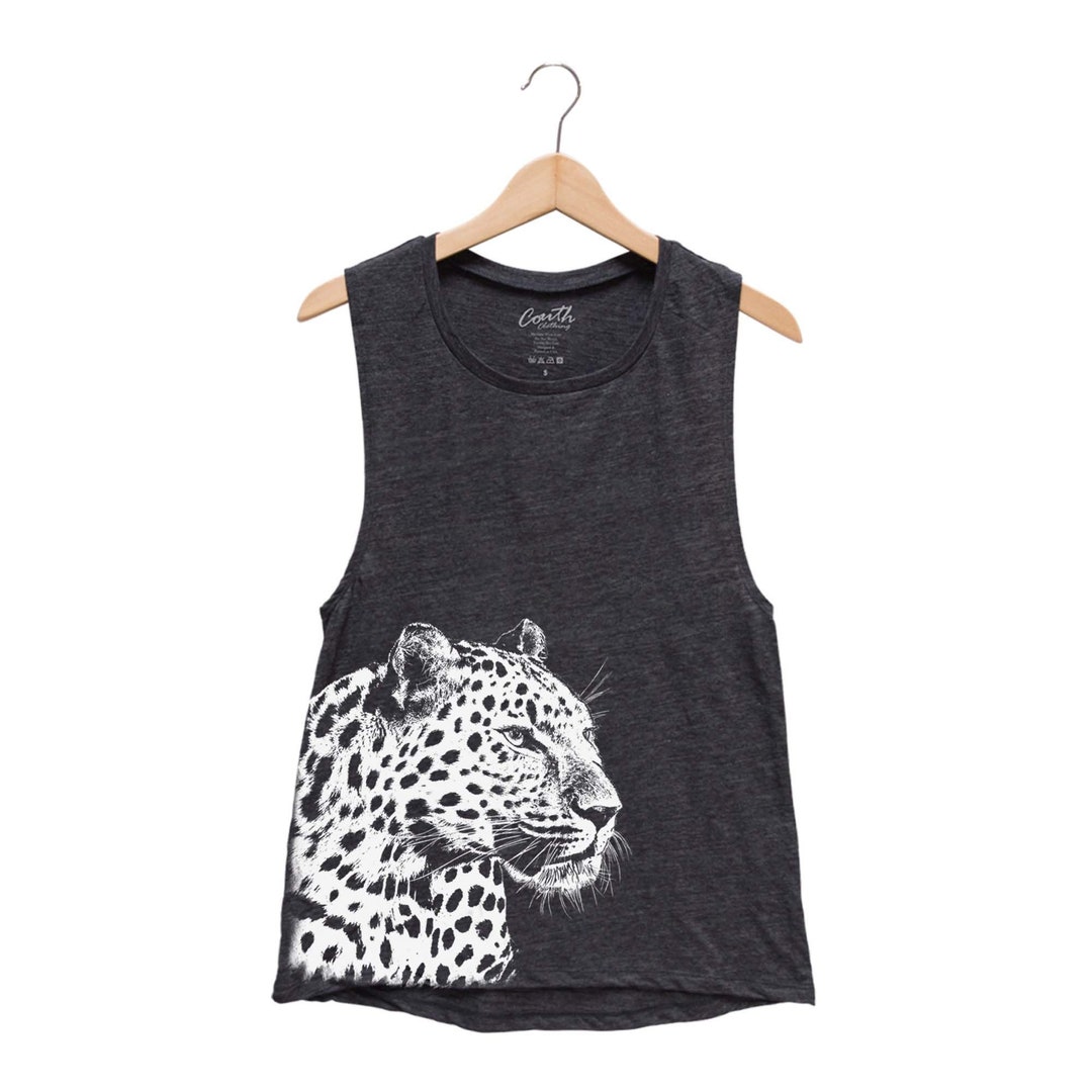 Leopard Print Muscle Tank Top: Women's Summer Shirt - Etsy