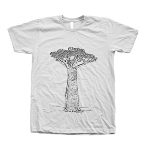 Mens Tshirt, Baobab Tree Shirt, Nature Shirt, Book Shirt, Crew Neck ...