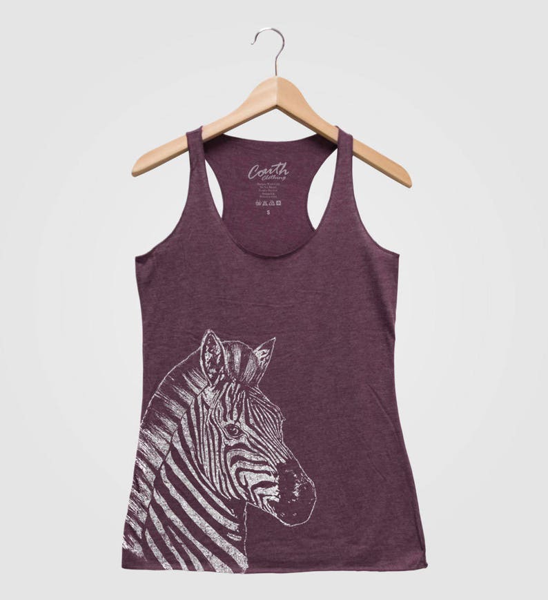 Zebra Tank Top Women's Tank Top Flowy Tank Top Animal | Etsy