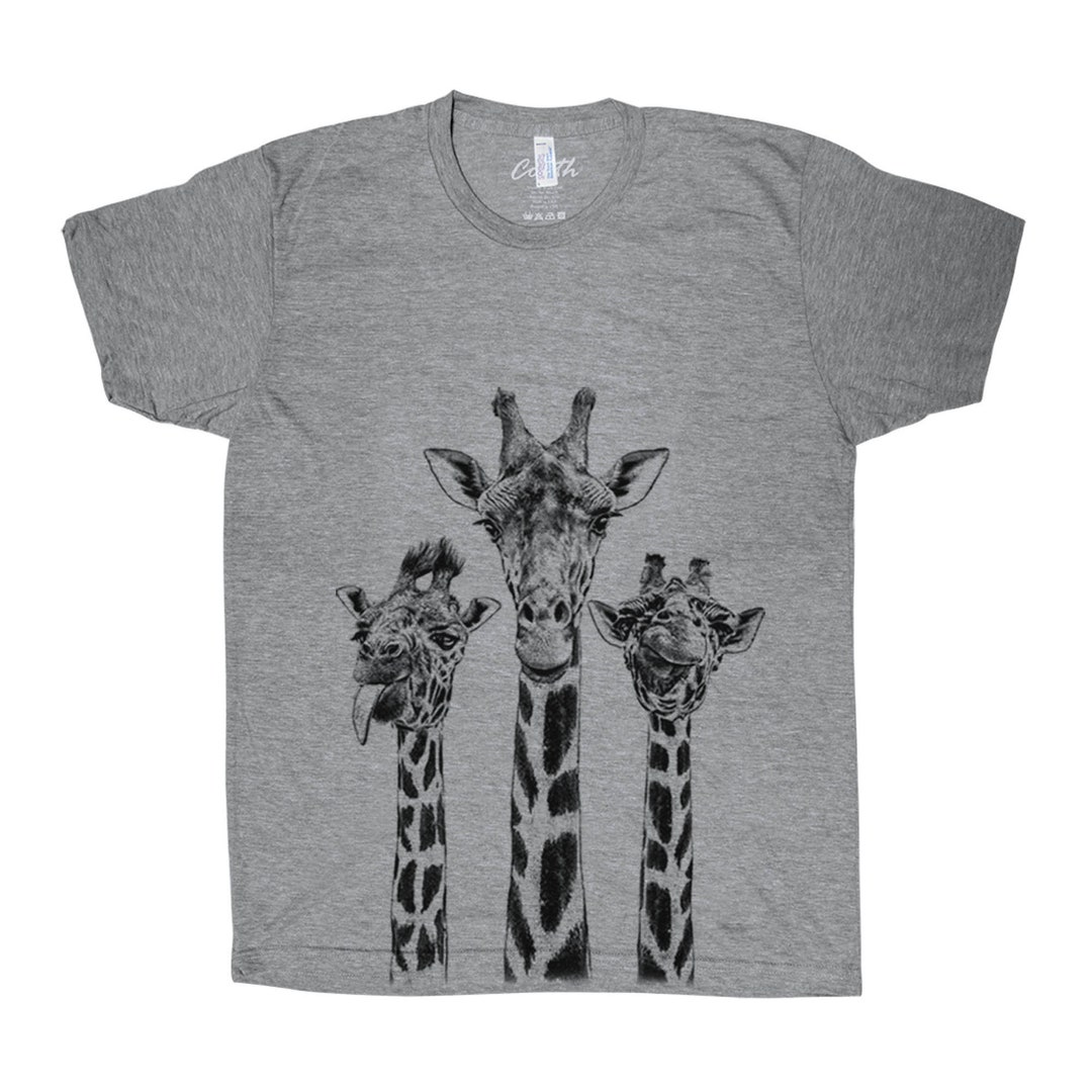 Giraffe T-shirt, Men T Shirt, Graphic Tee, Animal Print, Gift for Men ...