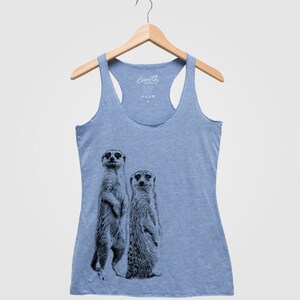 Meerkat Tank Top, Women’s Racer Back Top, Graphic Tee, Gift for Women ...