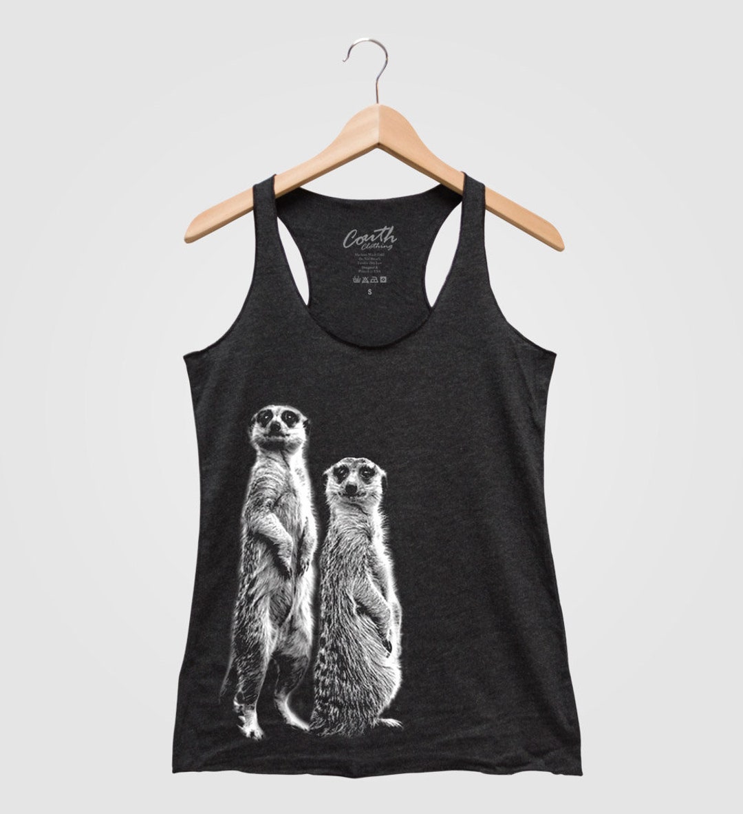 Meerkat Tank Top, Women’s Racer Back Top, Graphic Tee, Gift for Women ...