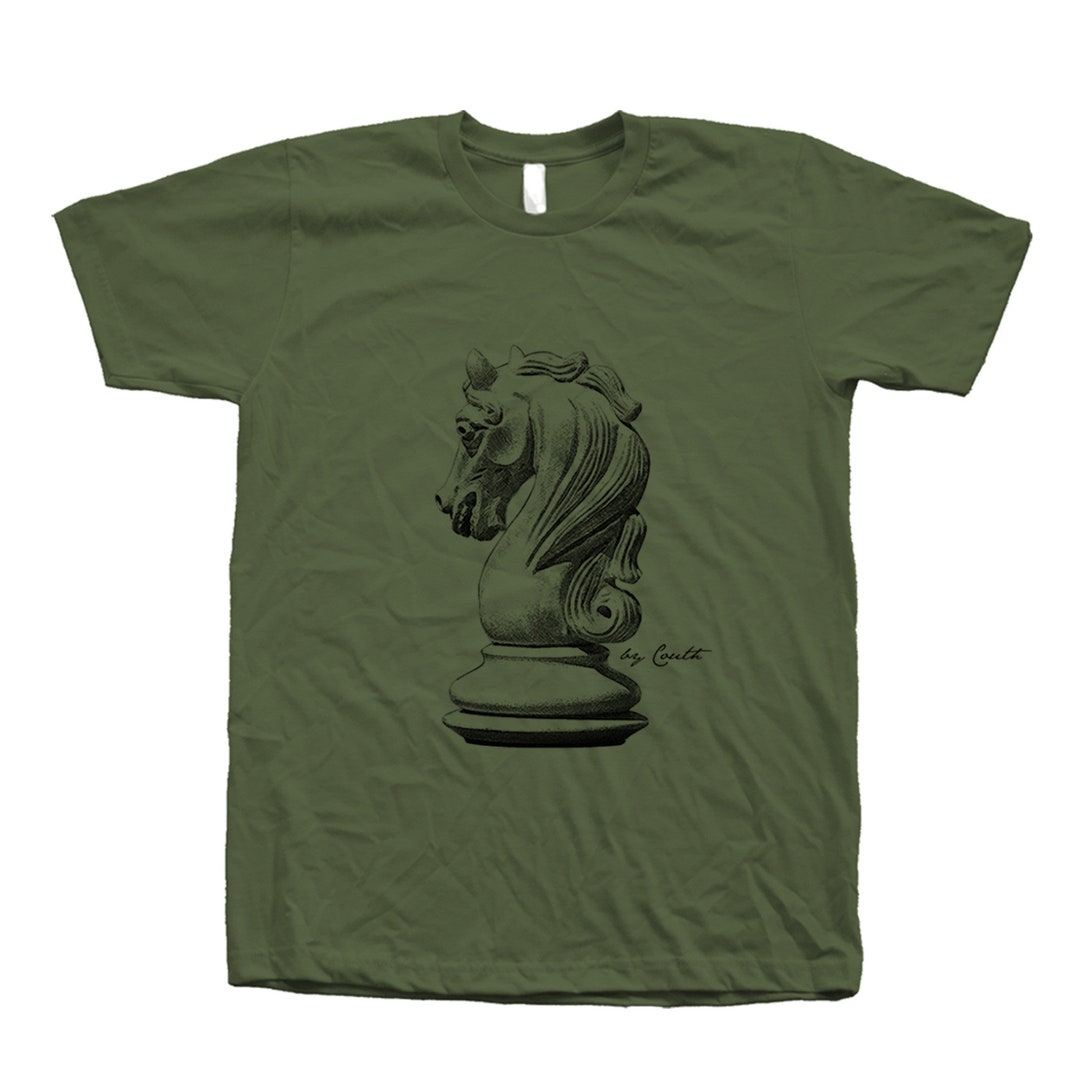 Chess T-shirt, Knight T Shirt, Unisex T-shirt, Men's T-shirt, Screen ...