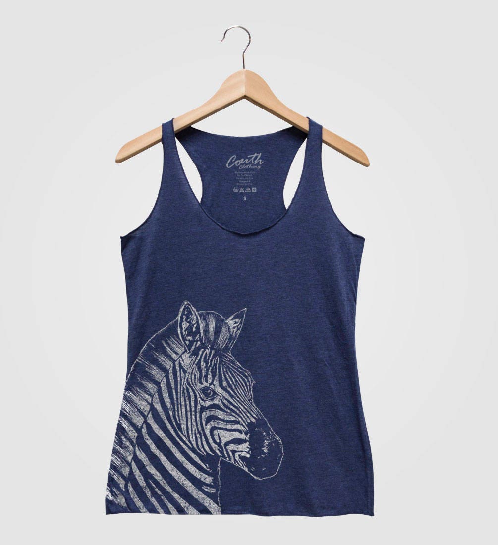 Zebra Tank Top Women's Tank Top Flowy Tank Top Animal | Etsy