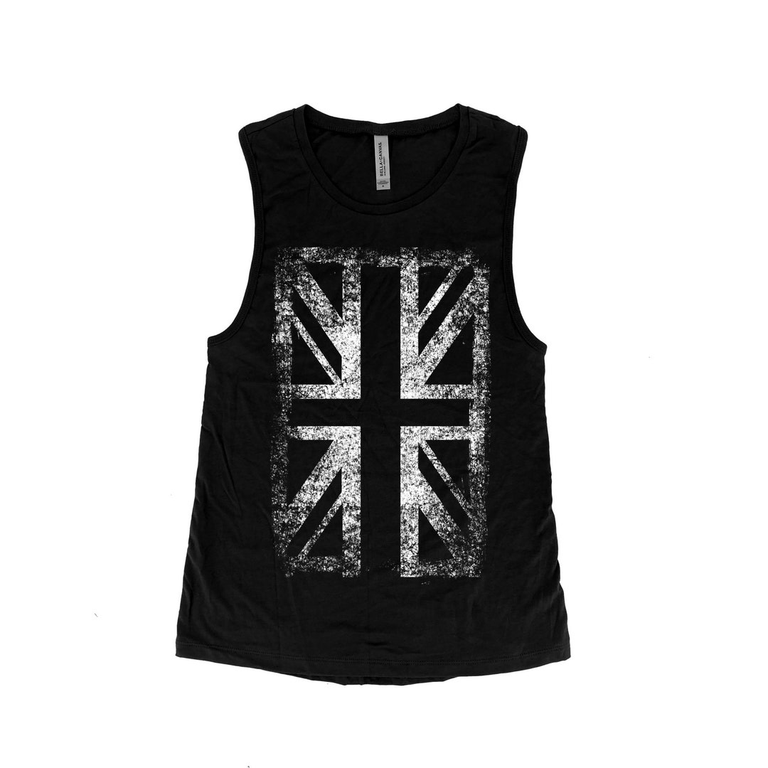 Union Jack Tank Top, Womens Tank Top, Flag Apparel, Flag Clothing, UK ...