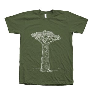 Mens Tshirt, Baobab Tree Shirt, Nature Shirt, Book Shirt, Crew Neck ...