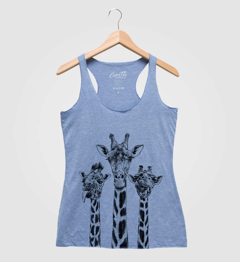 Giraffe Tank Top Women Tank Top Cute Animal Print Friends | Etsy