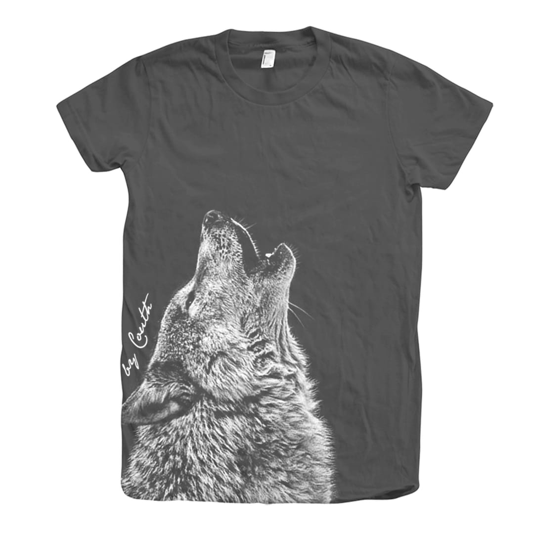 Wolf Shirt, Womens Junior Tshirt, Howling Wolf Tshirt, Animal Shirt ...