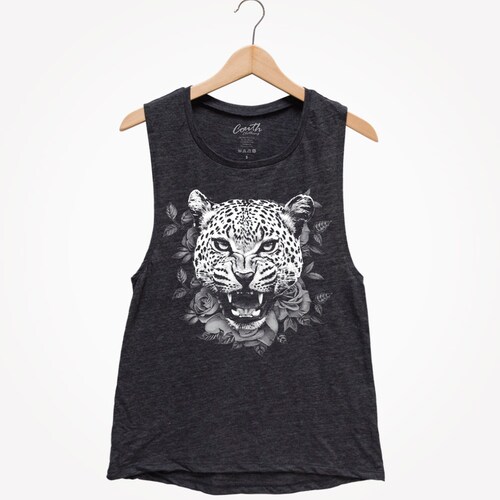 Panther Shirt Muscle Tank Top Women Tank Top Animal Print - Etsy