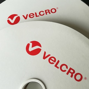 VELCRO® Brand 20mm Wide. Black or White. Hook and Loop Tape. IRON ON ...