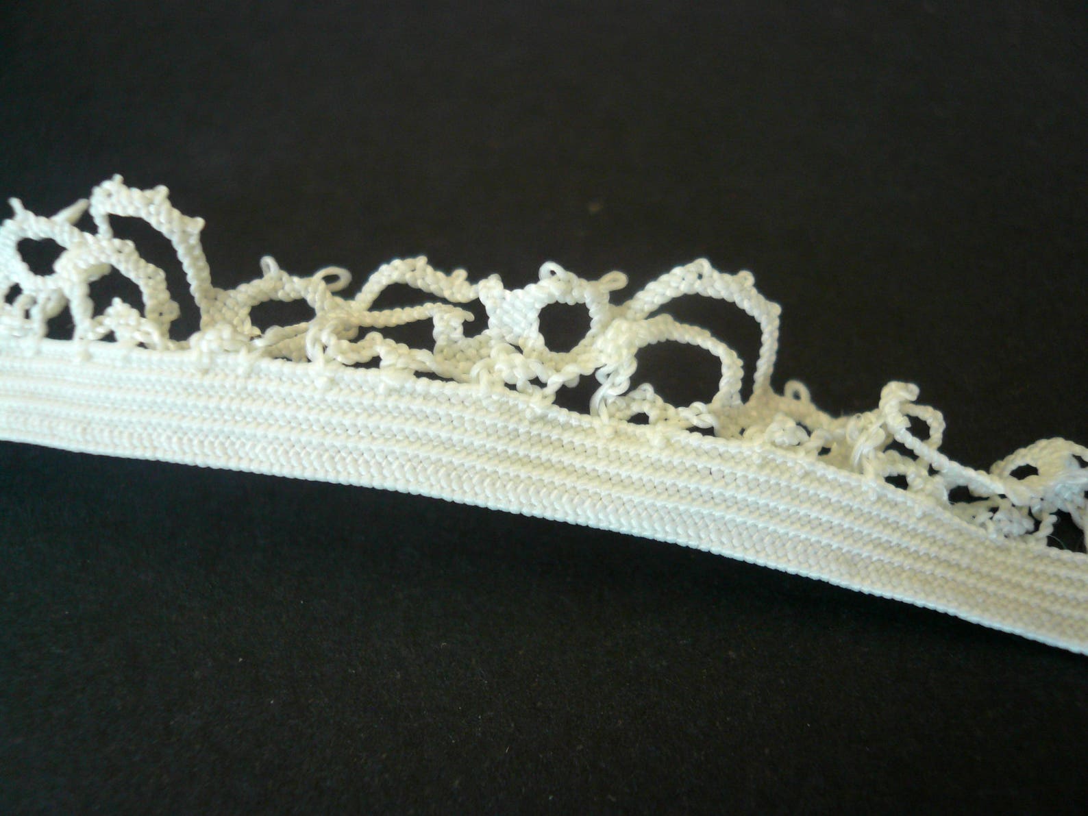 Bra and Knicker Making Trim. Frilly Lace Edge. 5 - 15mm Wide. Black ...