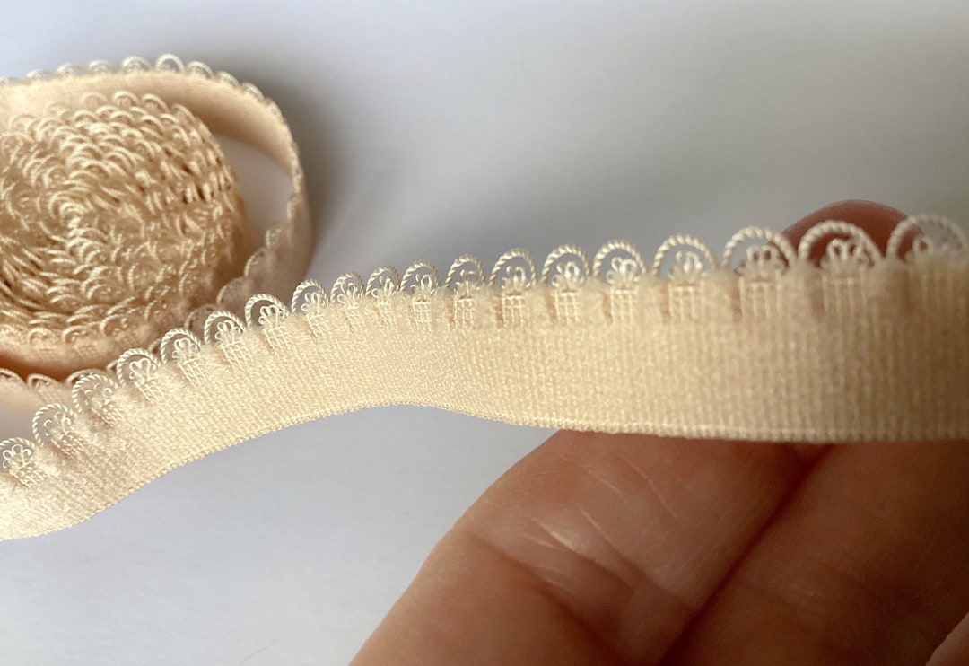 Bra Making Lingerie Elastic. Looped. 10- 13mm Wide. Beige Colour - Etsy