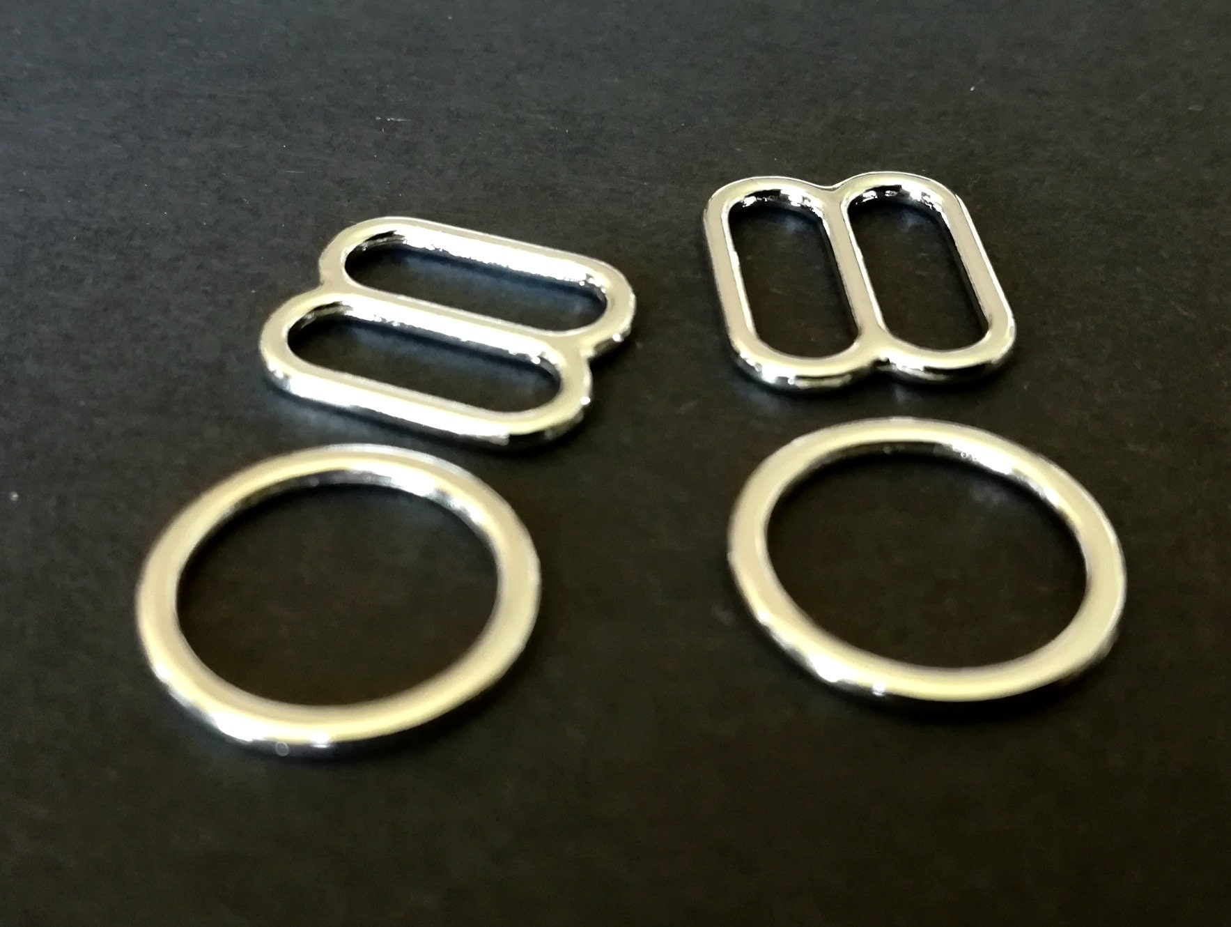 Bra / Lingerie Making. Quality Silver Metal Sliders and Rings. - Etsy