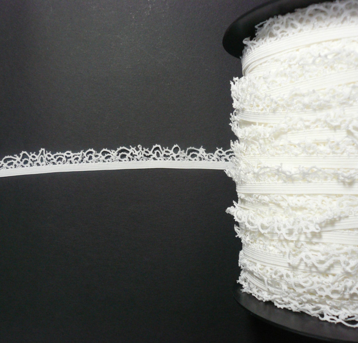 Bra and Knicker Making Trim. Frilly Lace Edge. 5 - 15mm Wide. Black ...