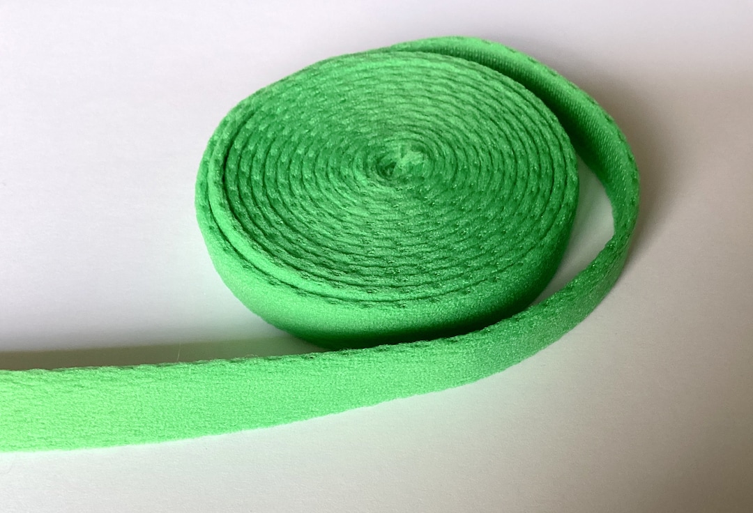 Bra/ Lingerie Wire Casing / Channeling. 10mm Plush Back. Green Colour ...