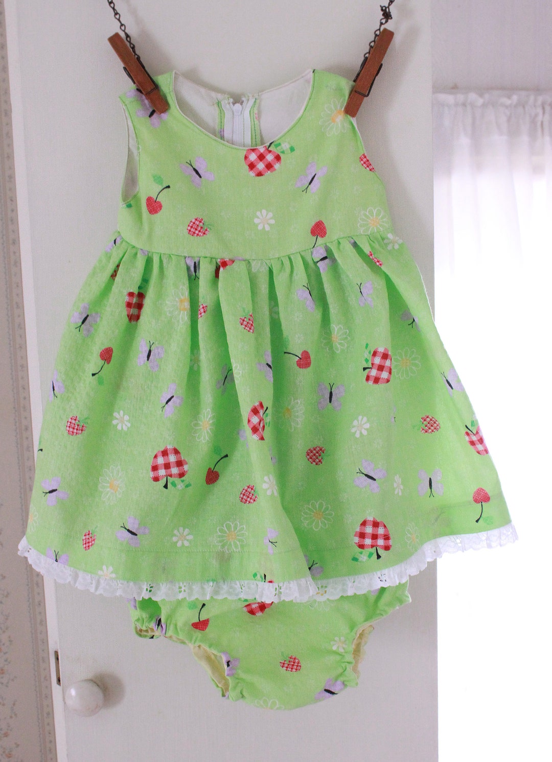 Retro Bonnet and Dress Set 1st Birthday Party Set Smash - Etsy