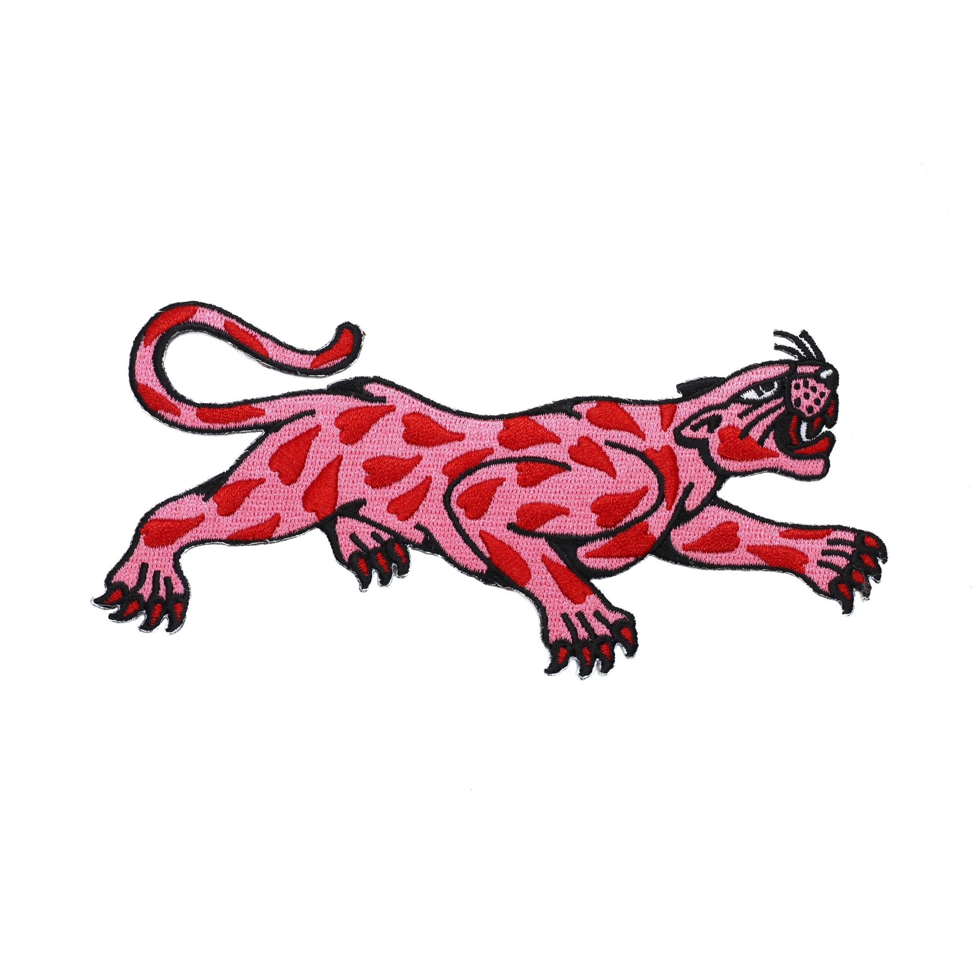 Heart Panther Tattoo Embroidered Iron on Patch Badge Designed by Benny ...