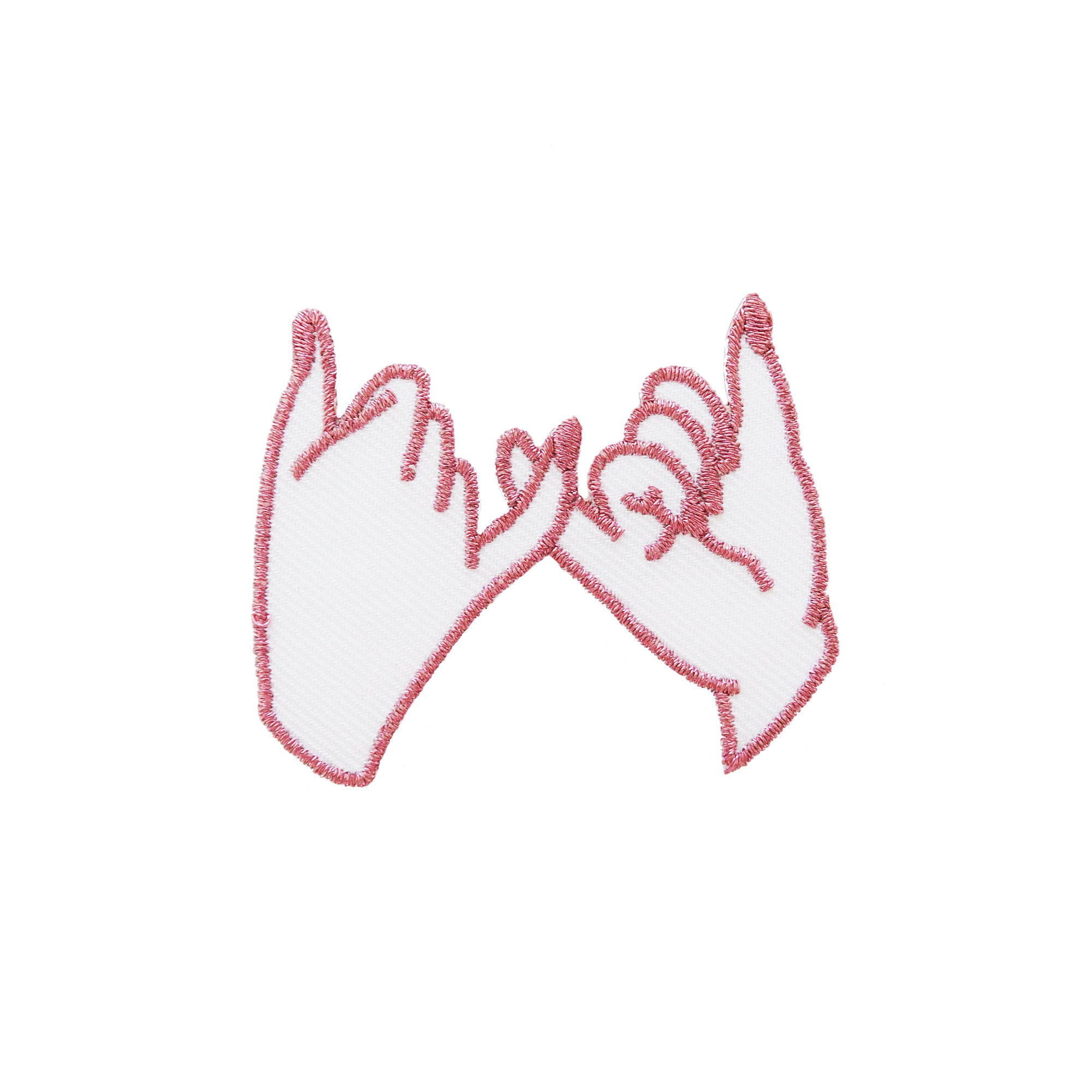 Pinky Promise Mini Embroidered Patch Pinkie Iron on Patch Sew - Etsy