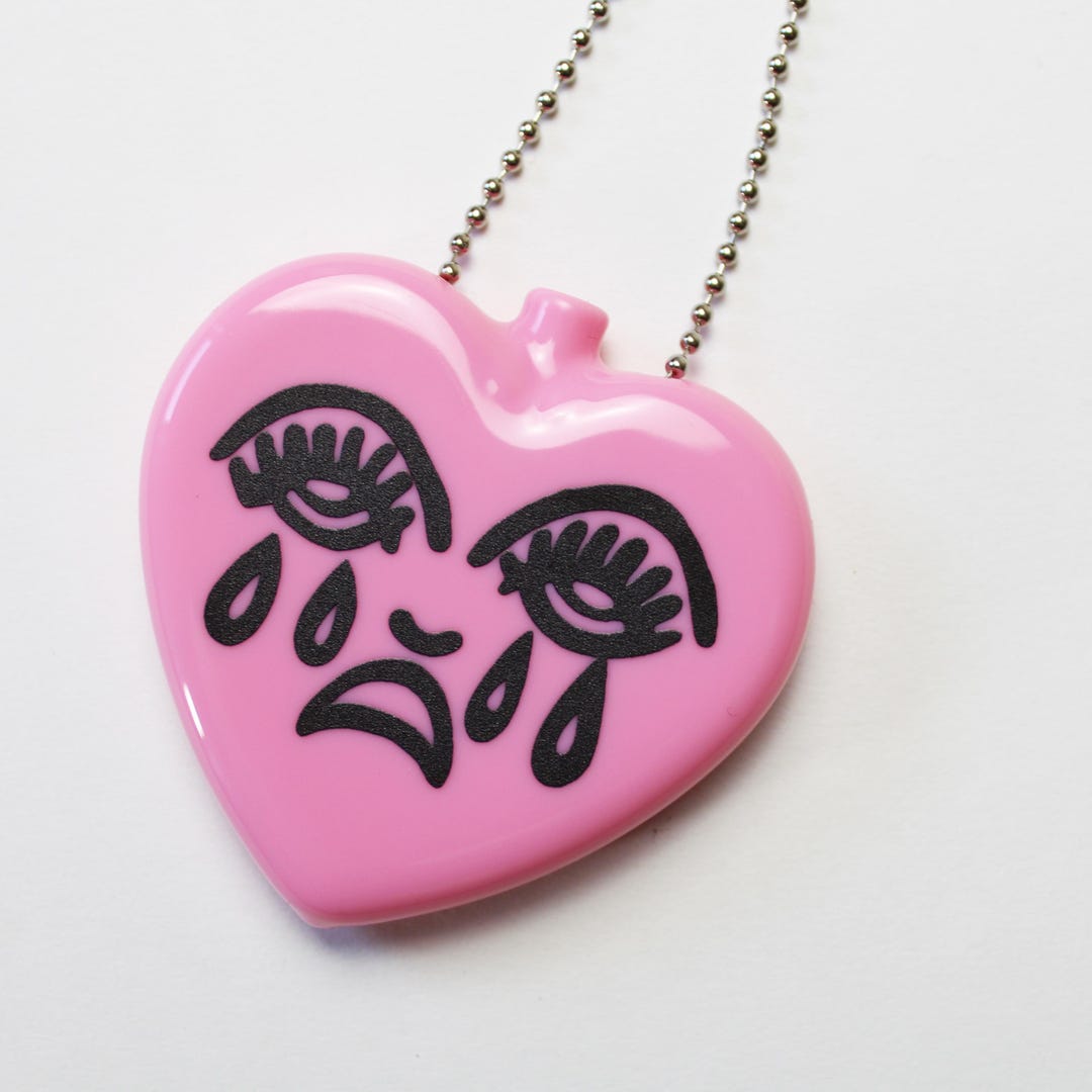 Rubber Squeeze Crying Heart Shape Retro Coin Pouch Purse Money Pink - Etsy