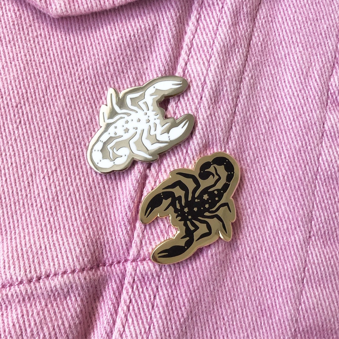 Scorpion Enamel Pin Badge Lapel Pin Scorpio Tattoo Zodiac Hard Enamel ...