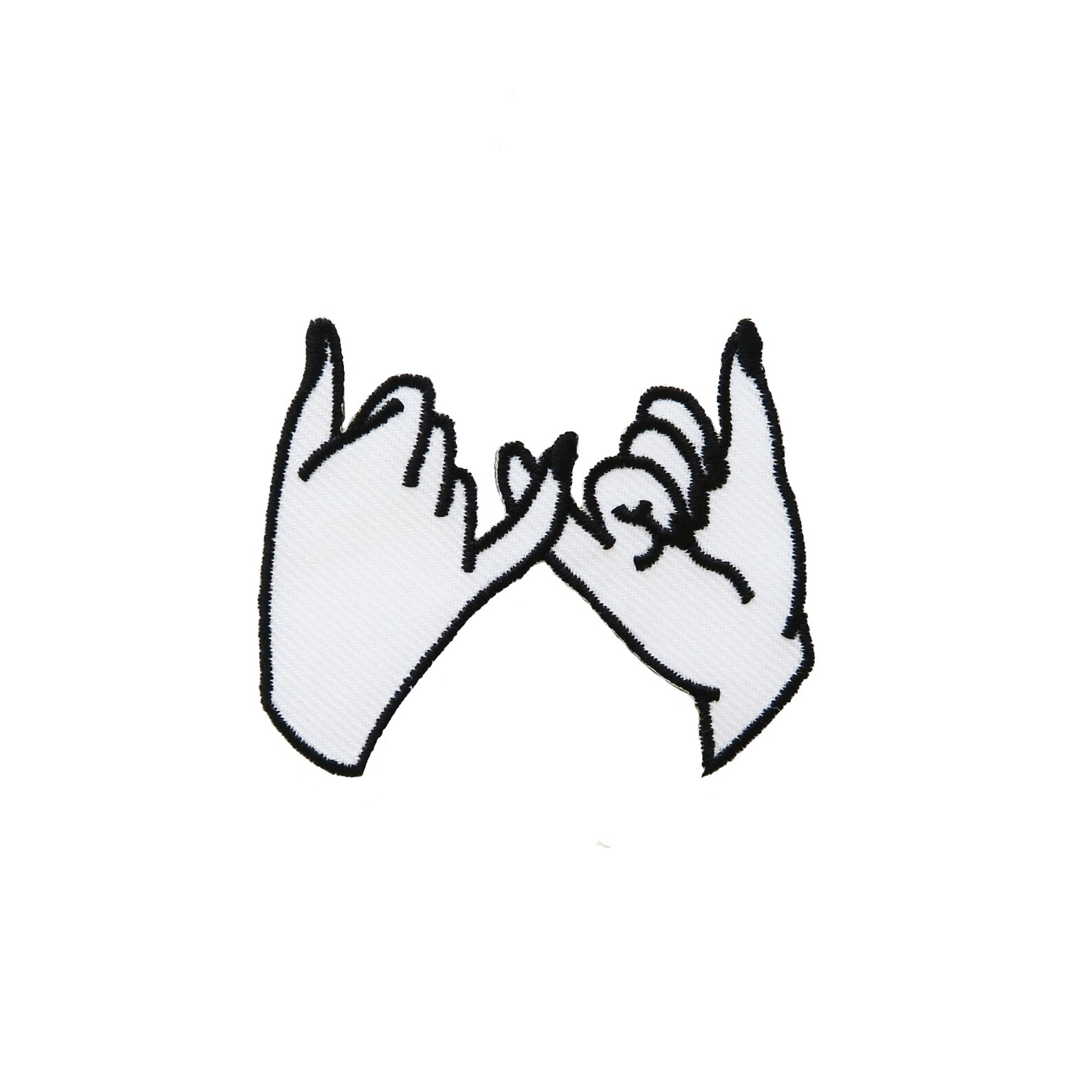 Pinky Promise Mini Embroidered Patch Pinkie Iron on Patch Sew - Etsy