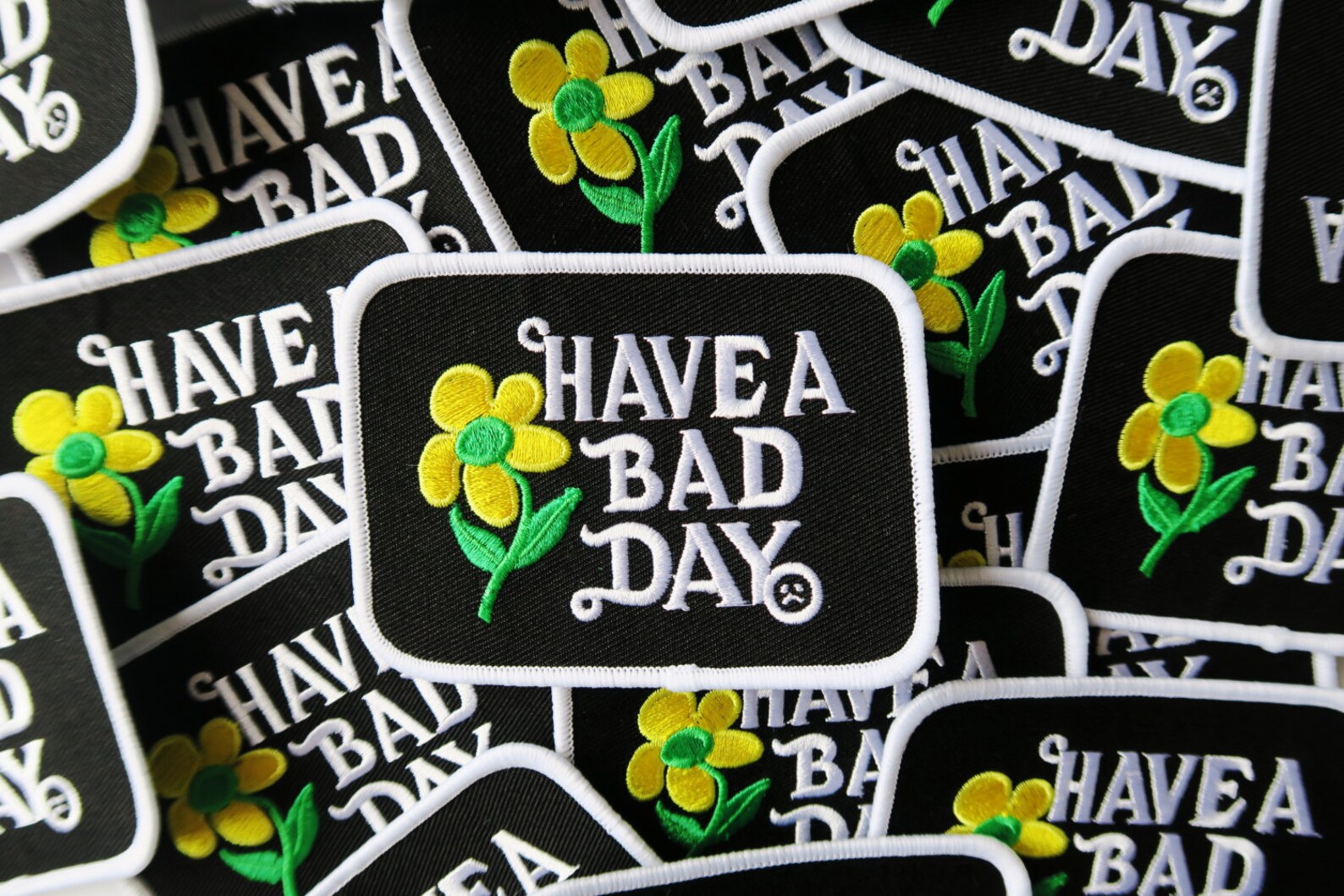 Have A Bad Day Patch Iron on Embroidered Patch Badge Sew on - Etsy Canada