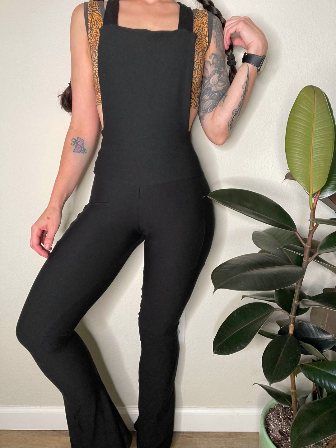 Eco Friendly Bamboo Fleece Overall Flares - Handmade to Order - Etsy