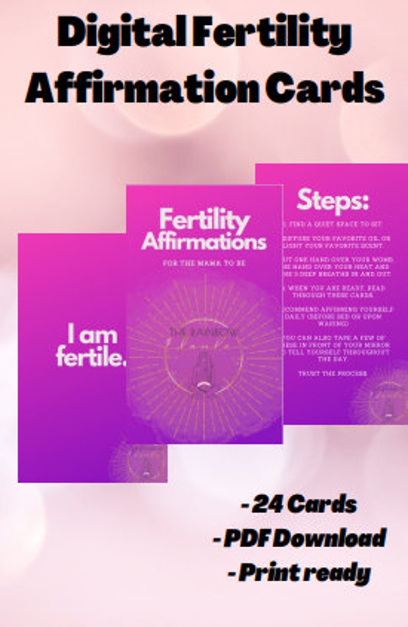 Fertility Gift - Affirmation Cards - Etsy