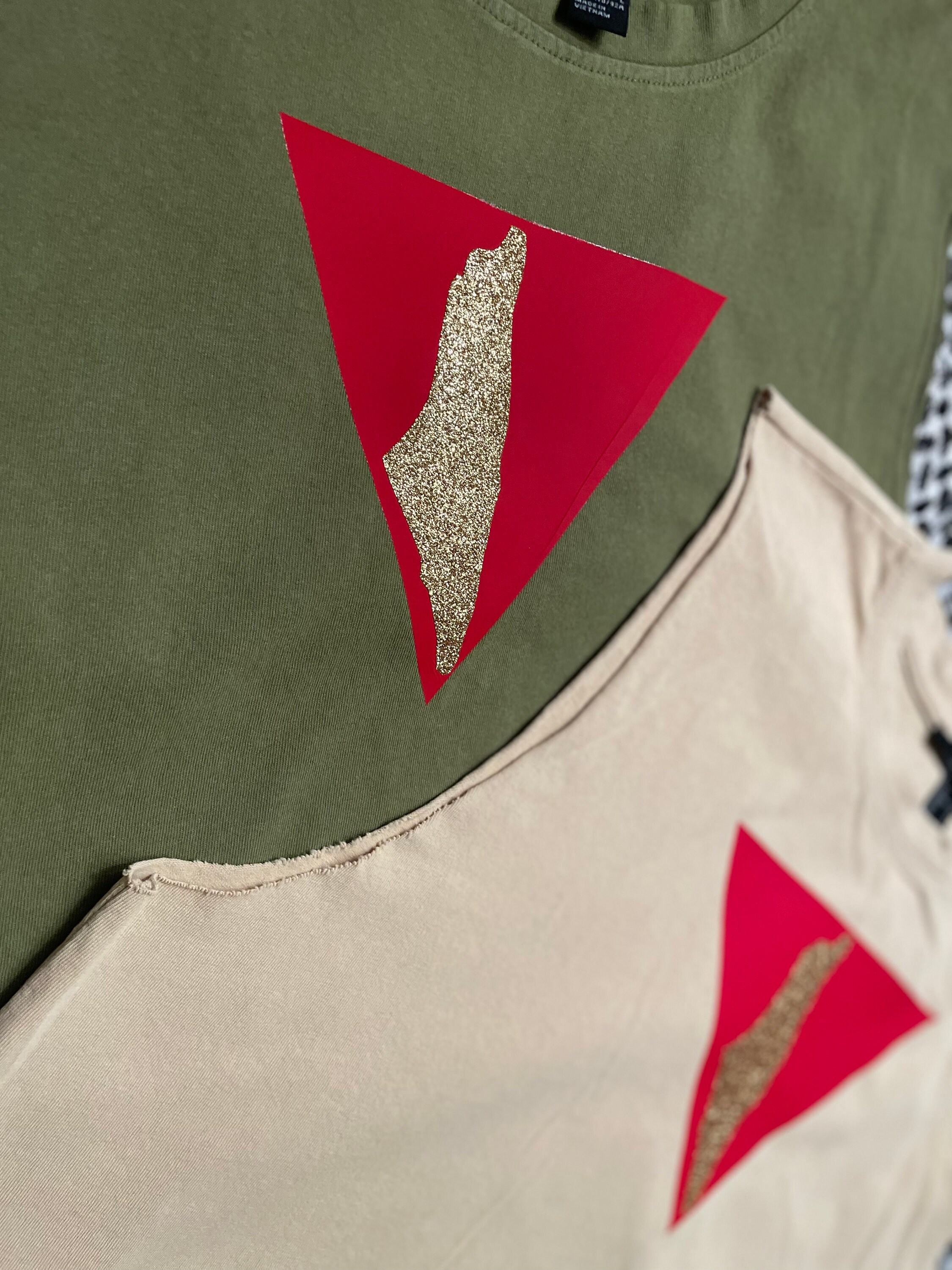 Portion of Proceeds Donated: Resistance Shirt,red Triangle,palestine ...