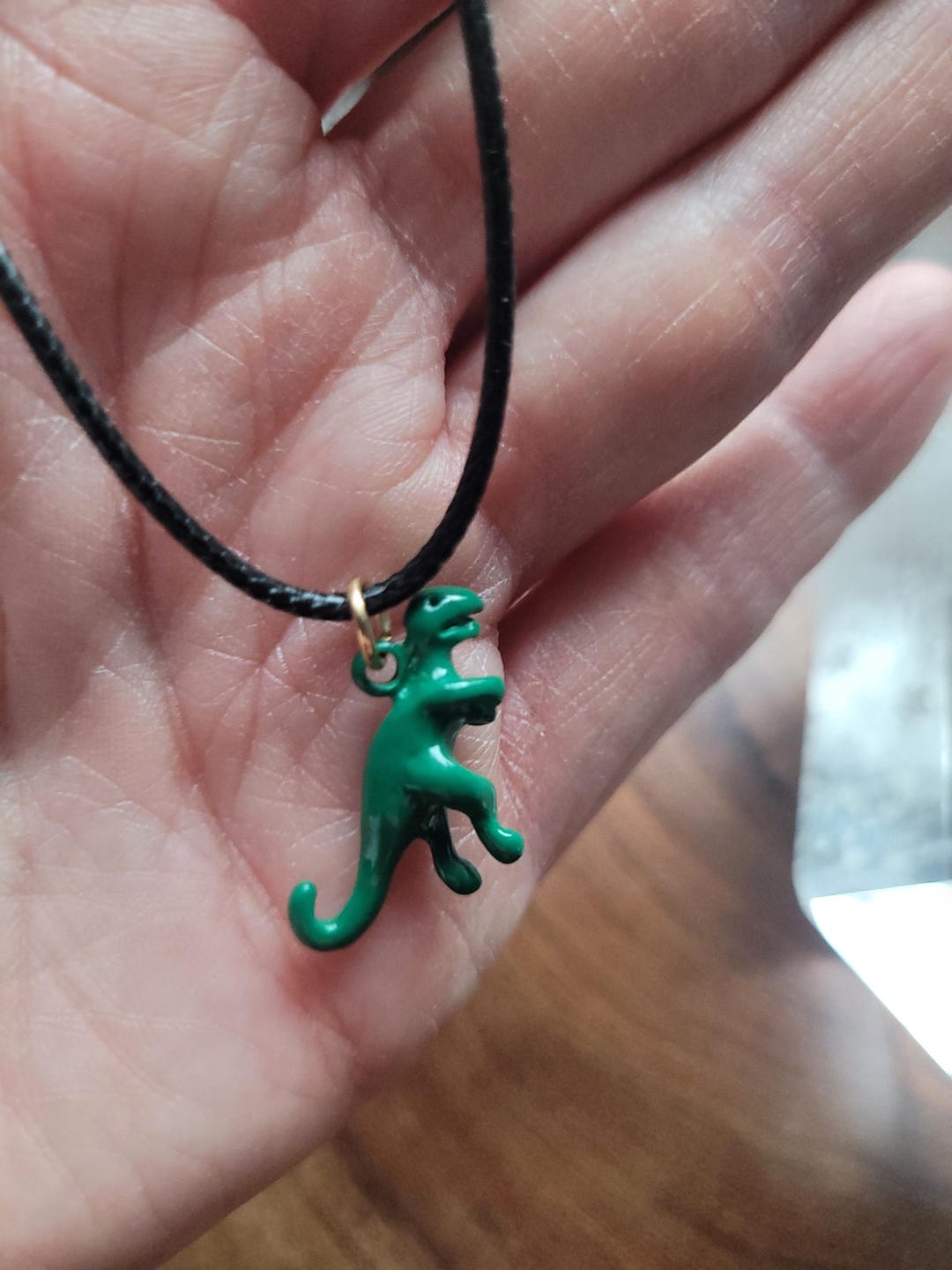 Small Green Dinosaur Necklace, T-rex Necklace, Dino Statement Necklace ...