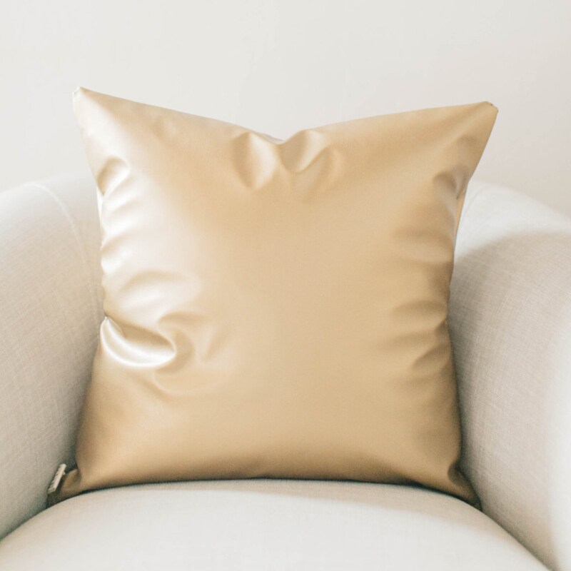Metallic Gold Pillow - Etsy