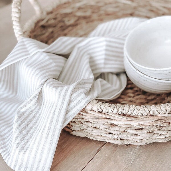 Striped Tea Towels - Etsy