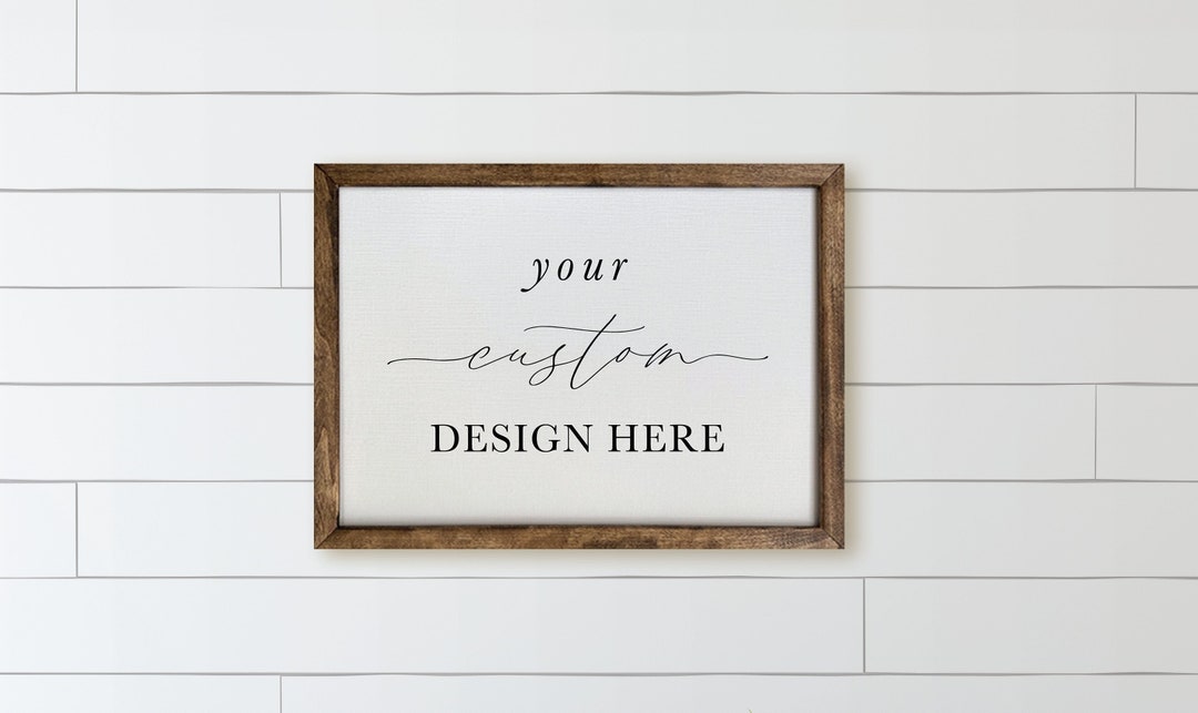 Custom Wood Framed Sign Order! - Etsy