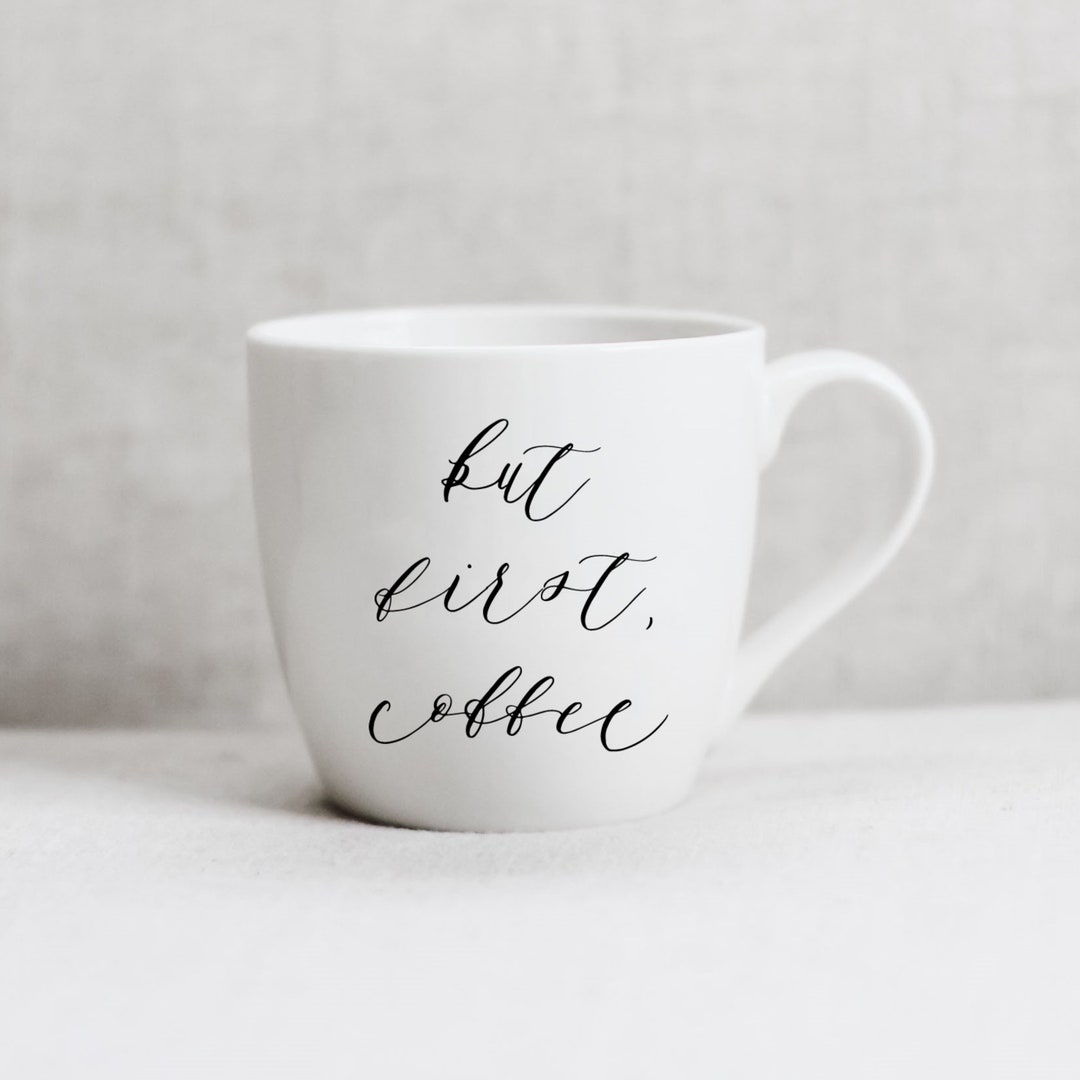 Ceramic Mug but First, Coffee Couple, Wedding Gift, Newlywed ...