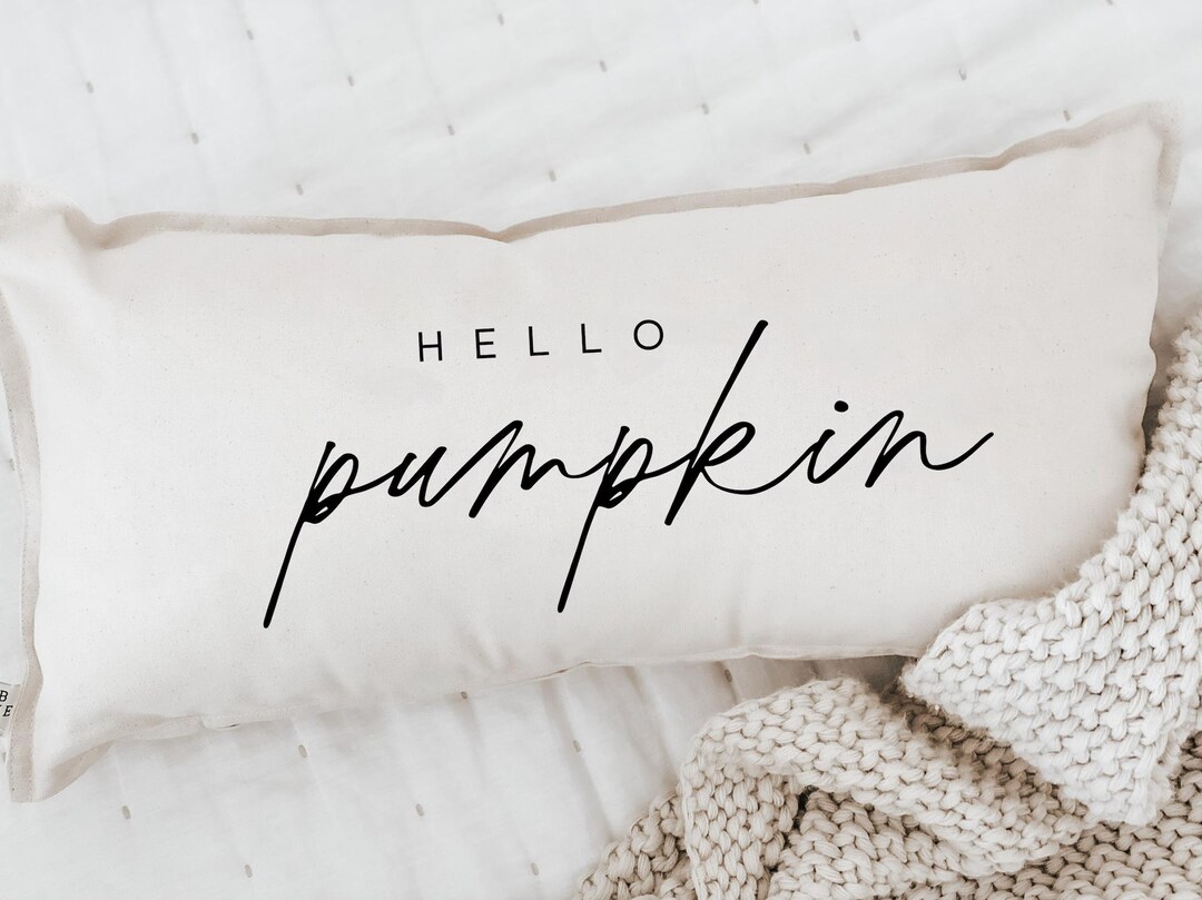 Lumbar Pillows - Hello Pumpkin | Halloween Hostess Gift, Halloween ...