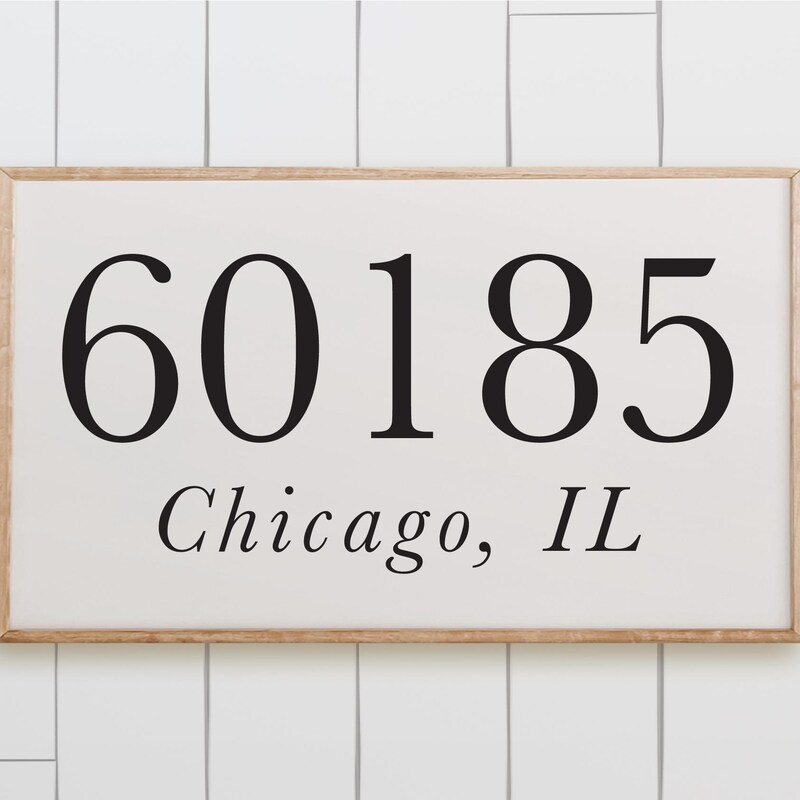 Zip Code Signs - Etsy
