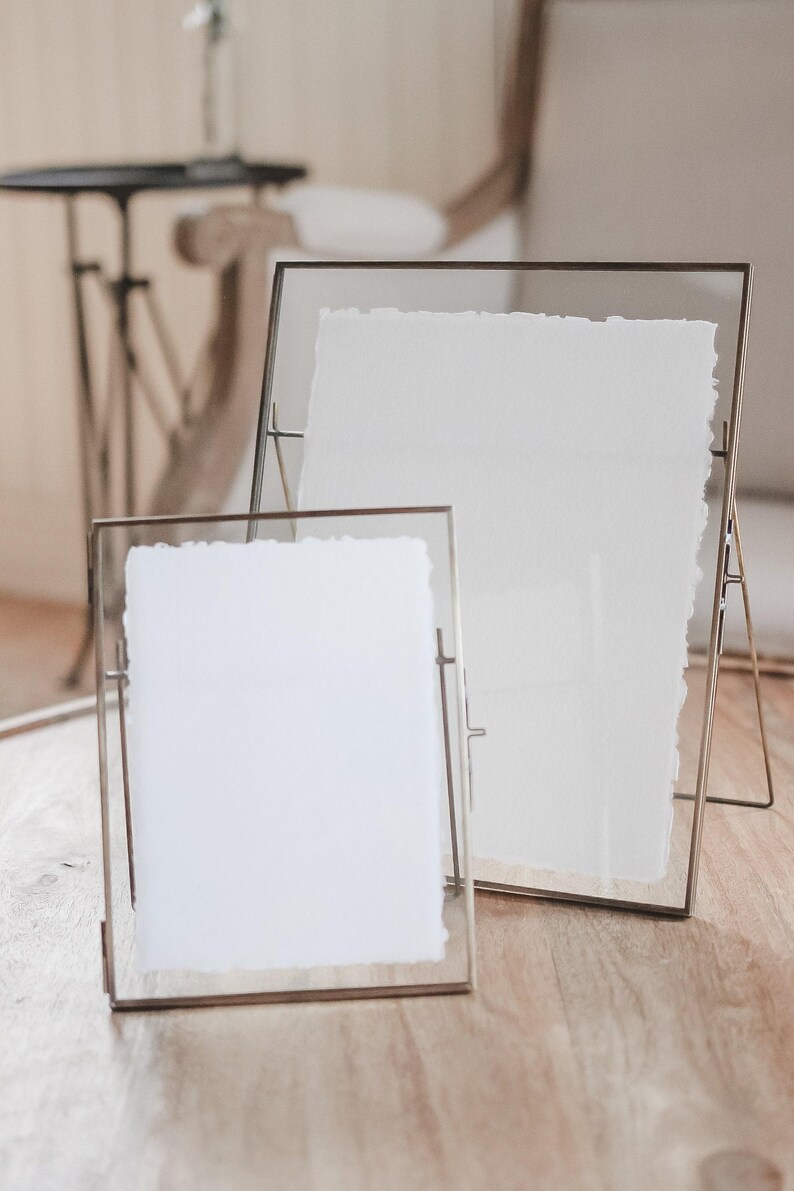 Personalized Glass Table Frames & Cards - Personalized Large Initial ...