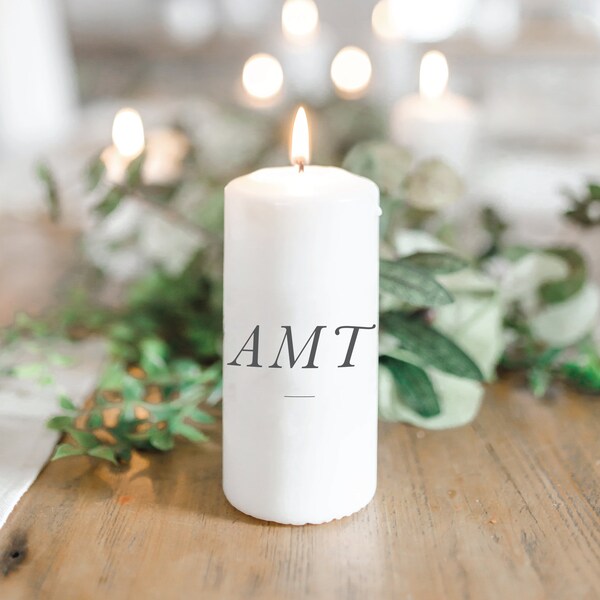 Monogram Candle - Etsy