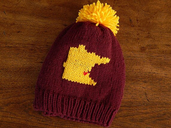 Minnesota Hometown Knit Hat Pattern : Baby Hat, Toddler Hat, Child Hat ...