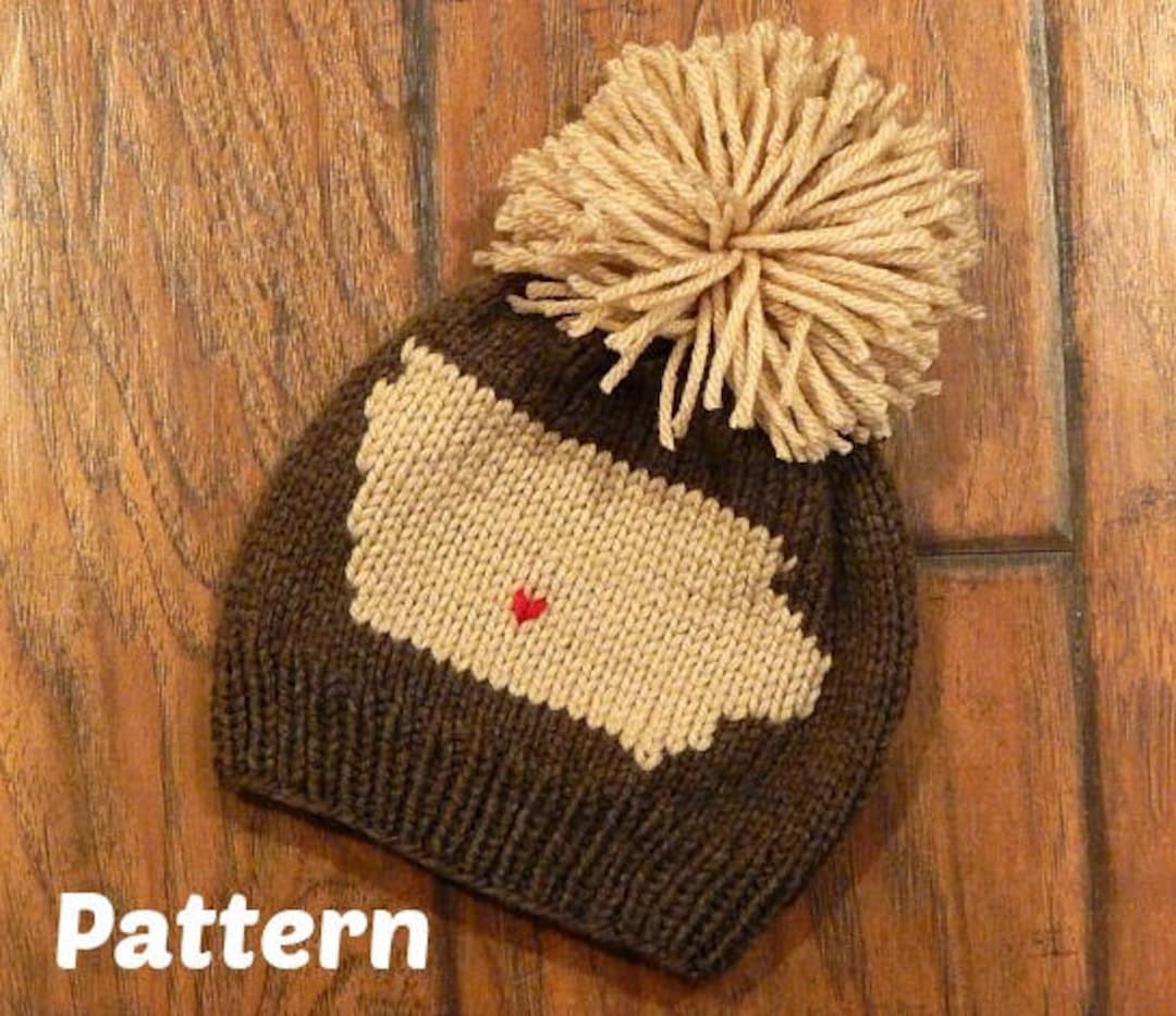 Iowa Hometown Knit Hat Pattern : Knitting Pattern, Baby Hat, Toddler ...