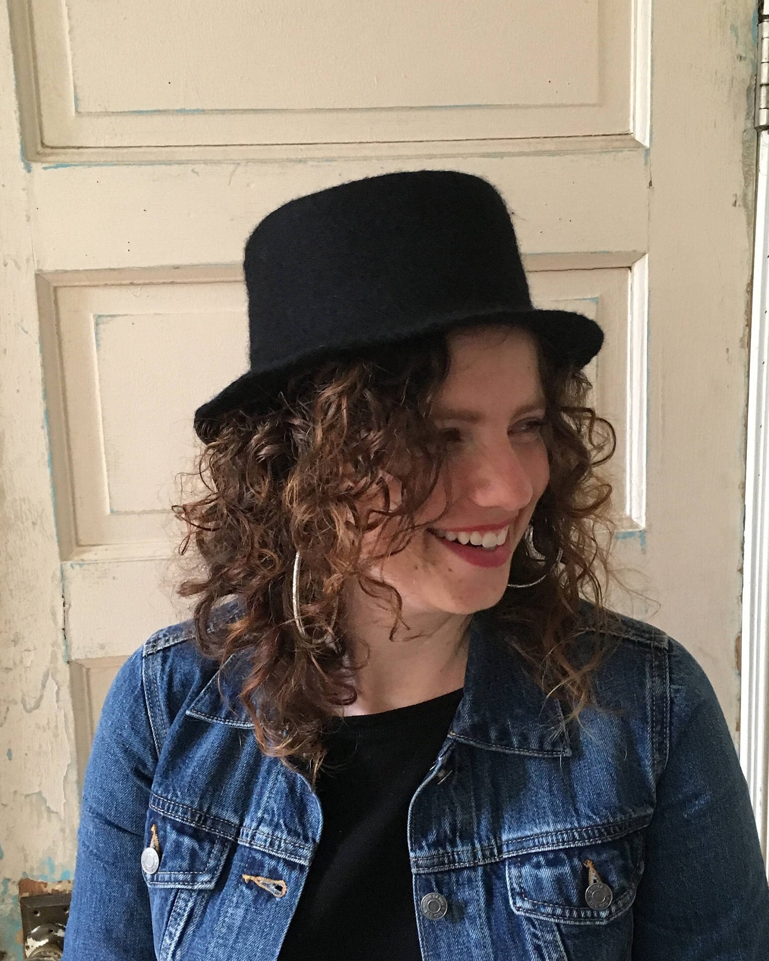 Black Hat, Boy George Hat, Black Wool Hat, Black Hat With Brim, Teen ...