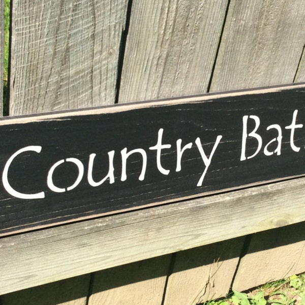 Country Bath Signs - Etsy