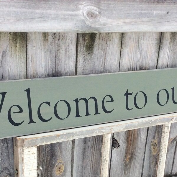 Primitive Welcome - Etsy