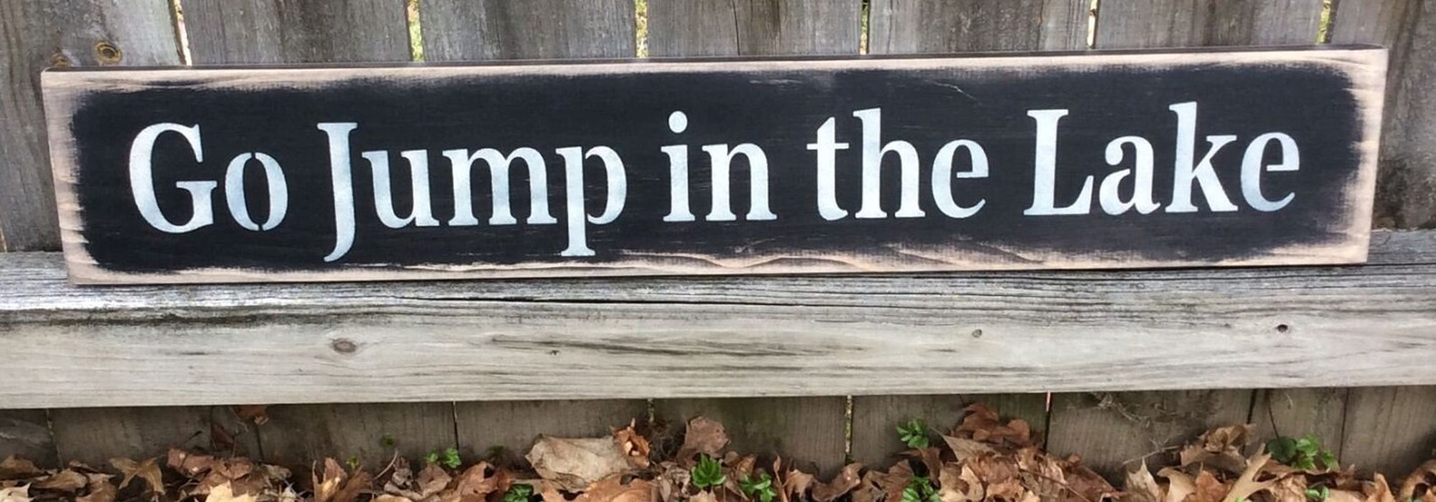S-255 Handmade Wooden Long Sign With Sayings. go Jump - Etsy
