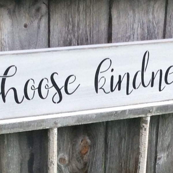 Kindness Wood Sign - Etsy