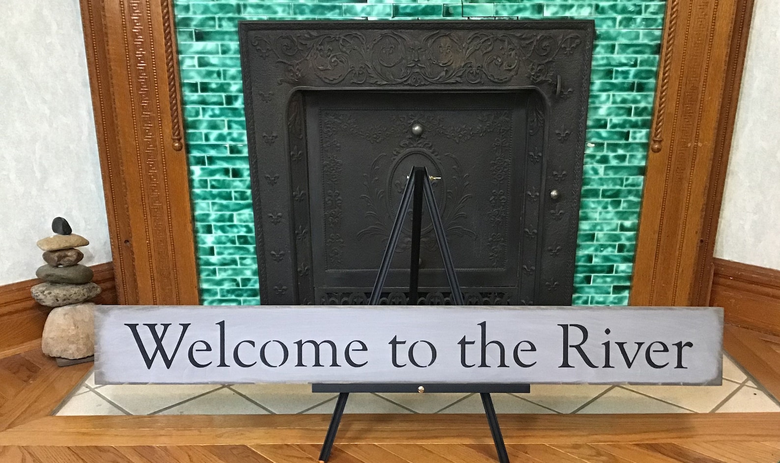 S-271 Handmade Wood Long Sign With Saying. Welcome to - Etsy