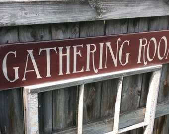 Gathering Room Sign | Etsy